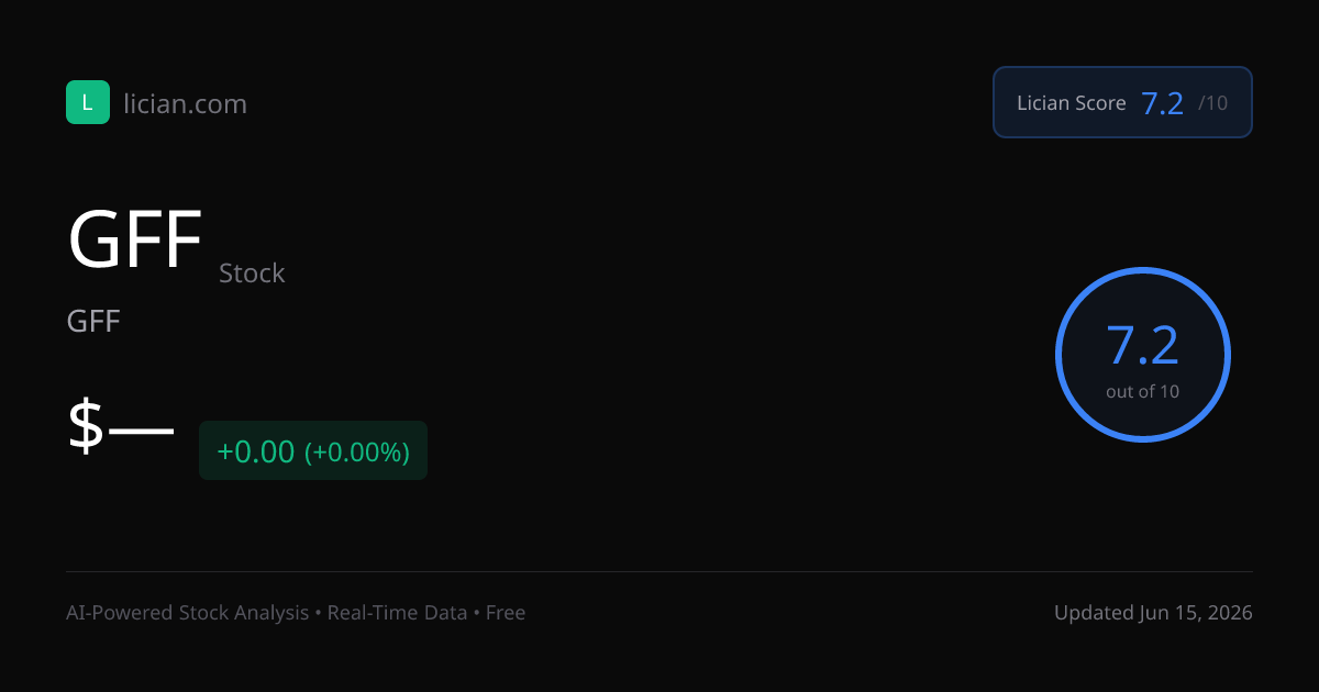 GFF Forecast 2026: $97 Target | Lician