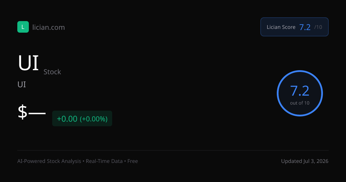 Is UI Stock Undervalued? Ubiquiti Networks Inc Valuation Analysis 2026 ...